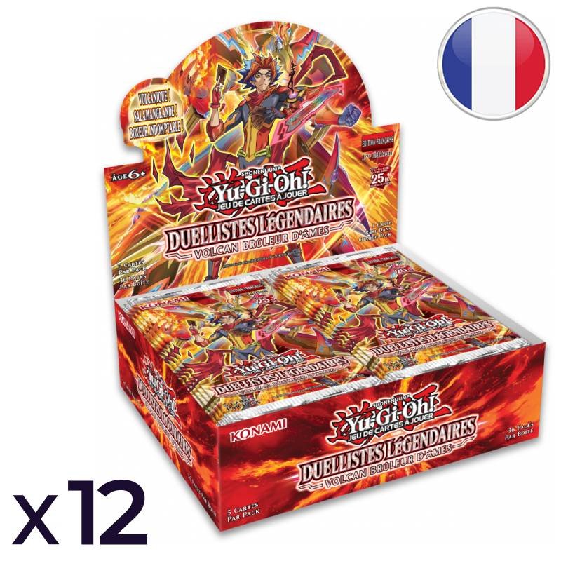 Carton De 12 Boites De 36 Boosters Duellistes Légendaires Volcan